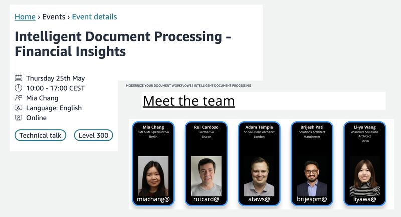 Mia Chang on LinkedIn: #ml #ai #aws #experience #environment #idp # ... Mia Chang on LinkedIn: #ml #ai #aws #experience #environment #idp # ...