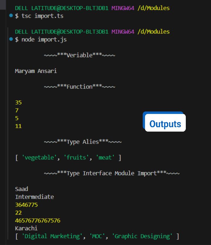 Maryam Ansari on LinkedIn: #modules #typescript #module #import #export ... Maryam Ansari on LinkedIn: #modules #typescript #module #import #export ...