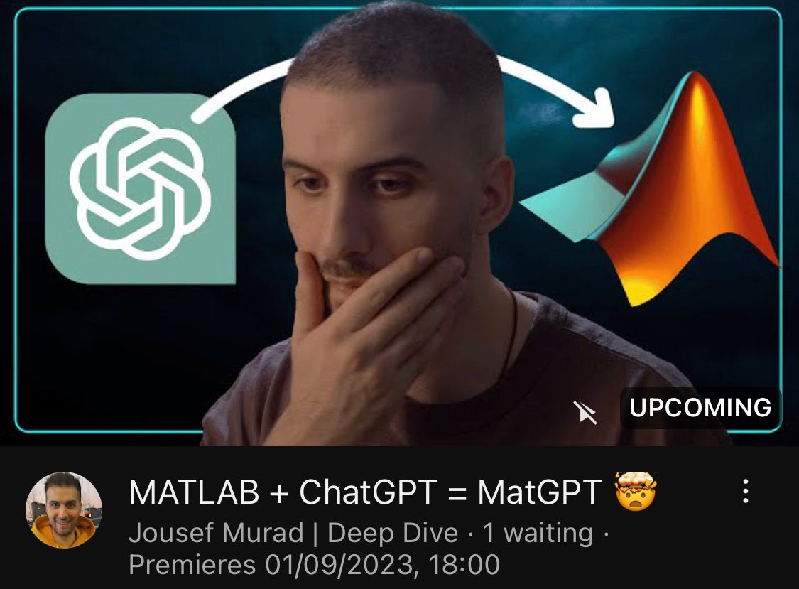 Jousef Murad on LinkedIn: #matlab #chatgpt #coding #mathworks # ... Jousef Murad on LinkedIn: #matlab #chatgpt #coding #mathworks # ...