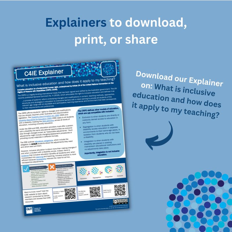 QUT_Centre for Inclusive Education on LinkedIn: Inclusive education is ... QUT_Centre for Inclusive Education on LinkedIn: Inclusive education is ...