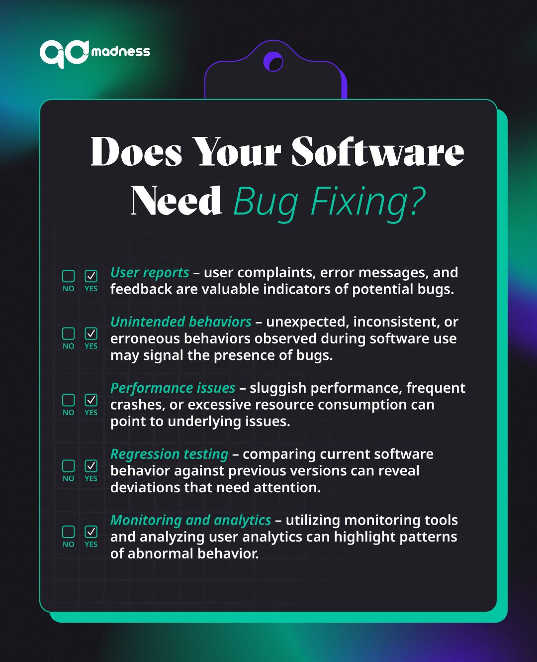 QA Madness on LinkedIn: #qa #qamadness #softwaretesting #bugfixing QA Madness on LinkedIn: #qa #qamadness #softwaretesting #bugfixing