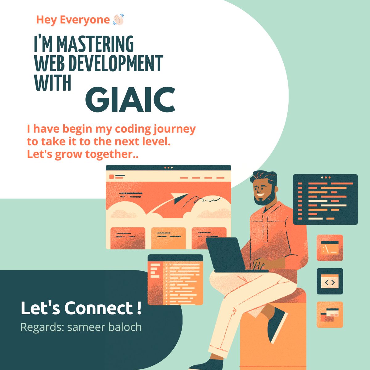 sameer baloch on LinkedIn: #webdevelopment #giaic #newbeginnings sameer baloch on LinkedIn: #webdevelopment #giaic #newbeginnings