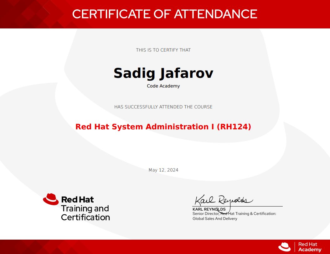 Sadig Jafarov on LinkedIn: #redhat #systemadmin #linux Sadig Jafarov on LinkedIn: #redhat #systemadmin #linux