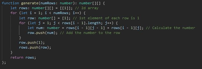 Mike Odnis on LinkedIn: LC 118 in Typescript and Python Mike Odnis on LinkedIn: LC 118 in Typescript and Python