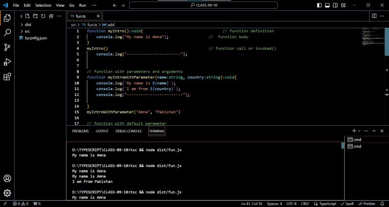 Amna Rafeeq on LinkedIn: #typescript #typescriptfunctions # ... Amna Rafeeq on LinkedIn: #typescript #typescriptfunctions # ...