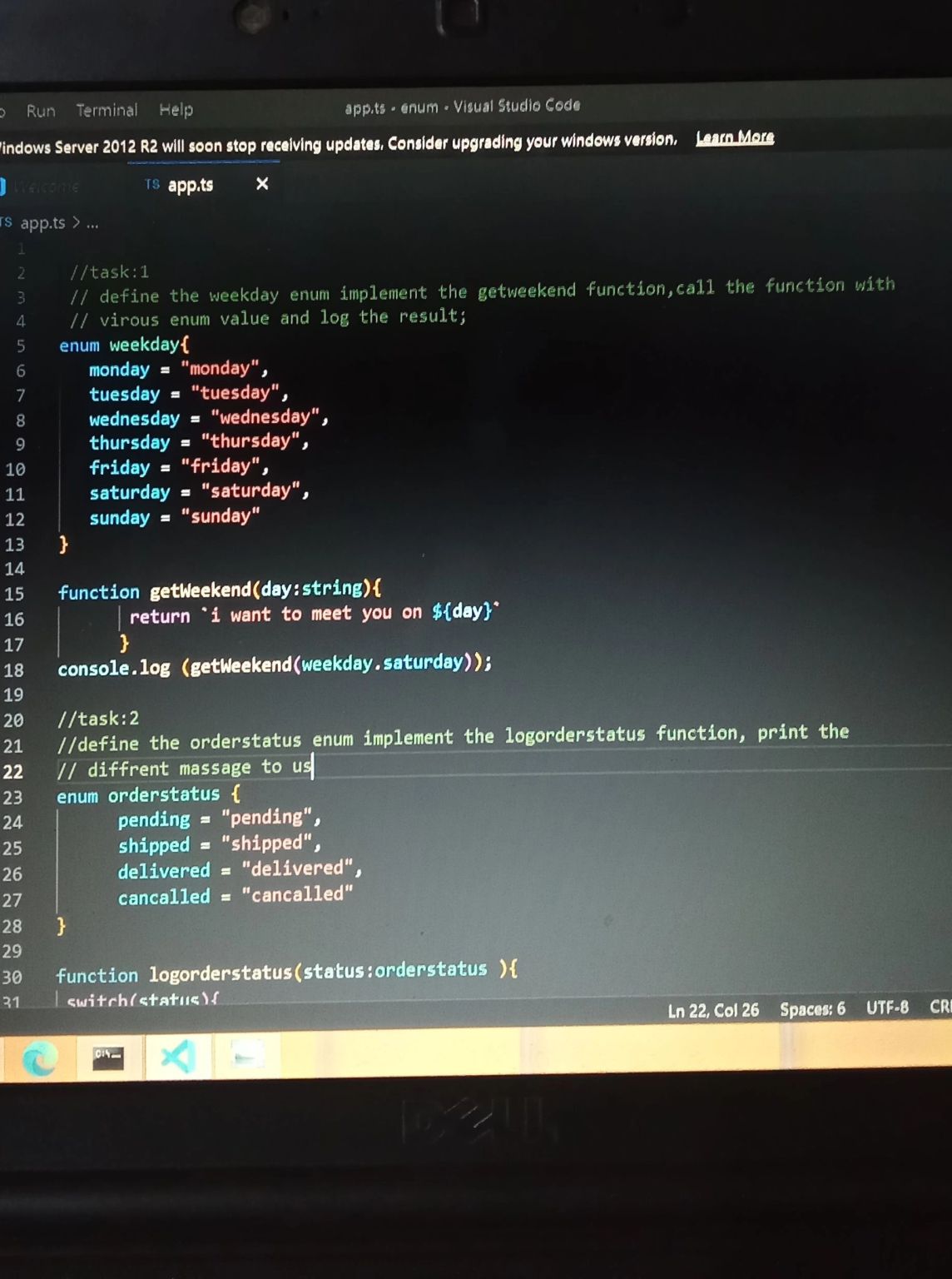 Hadiqa Shaikh on LinkedIn: #learning #typescript #enum #coding #giaic Hadiqa Shaikh on LinkedIn: #learning #typescript #enum #coding #giaic
