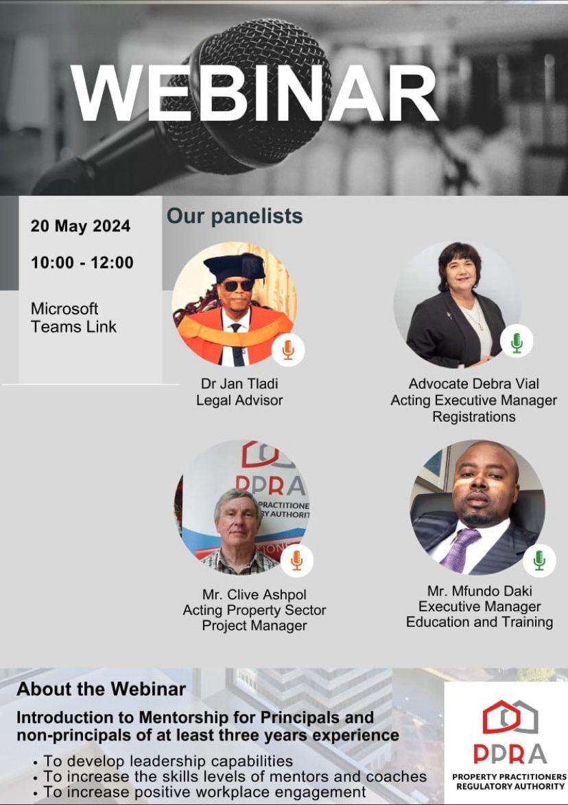 Property Practitioners Regulatory Authority (PPRA) on LinkedIn ... Property Practitioners Regulatory Authority (PPRA) on LinkedIn ...