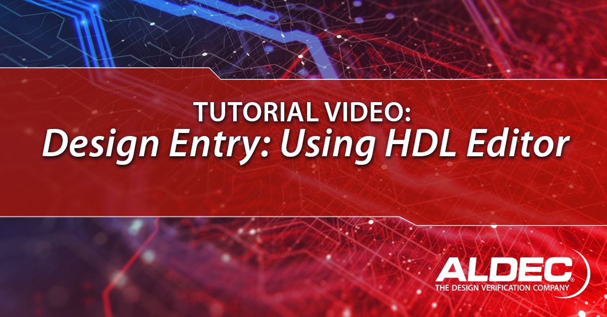 Aldec on LinkedIn: 2.3 Design Entry: HDL Editor Aldec on LinkedIn: 2.3 Design Entry: HDL Editor