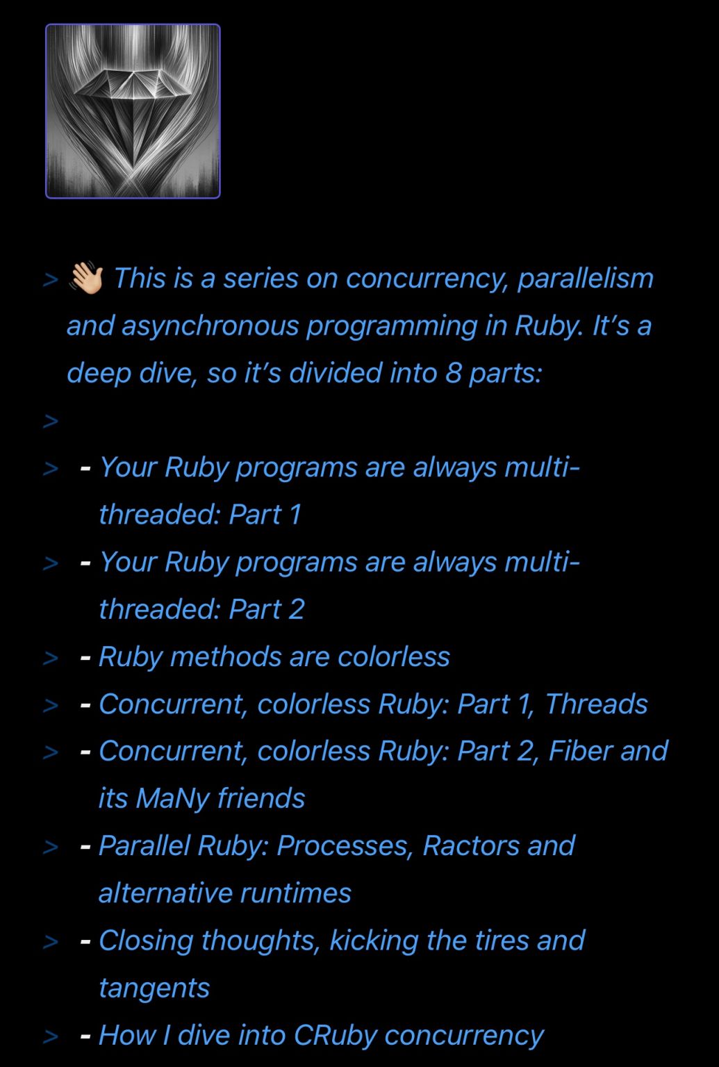 Jp Camara on LinkedIn: Coming soon, an 8-part series on Ruby ... Jp Camara on LinkedIn: Coming soon, an 8-part series on Ruby ...