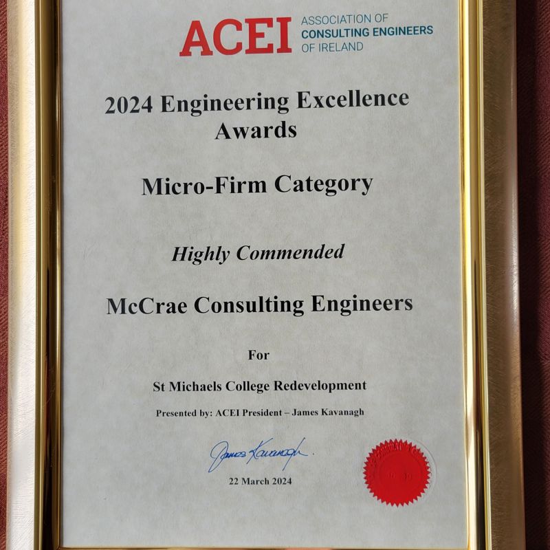 McCrae Consulting Engineers on LinkedIn: Delighted that our St Michaels ... McCrae Consulting Engineers on LinkedIn: Delighted that our St Michaels ...