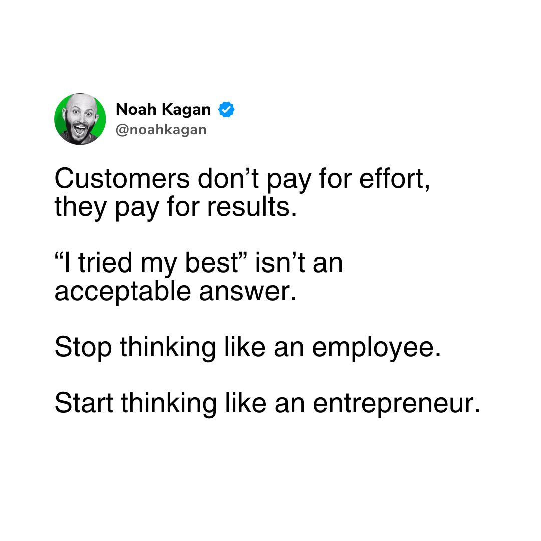 Noah Kagan on LinkedIn: Start thinking like an entrepreneur 📗 | 10 comments Noah Kagan on LinkedIn: Start thinking like an entrepreneur 📗 | 10 comments