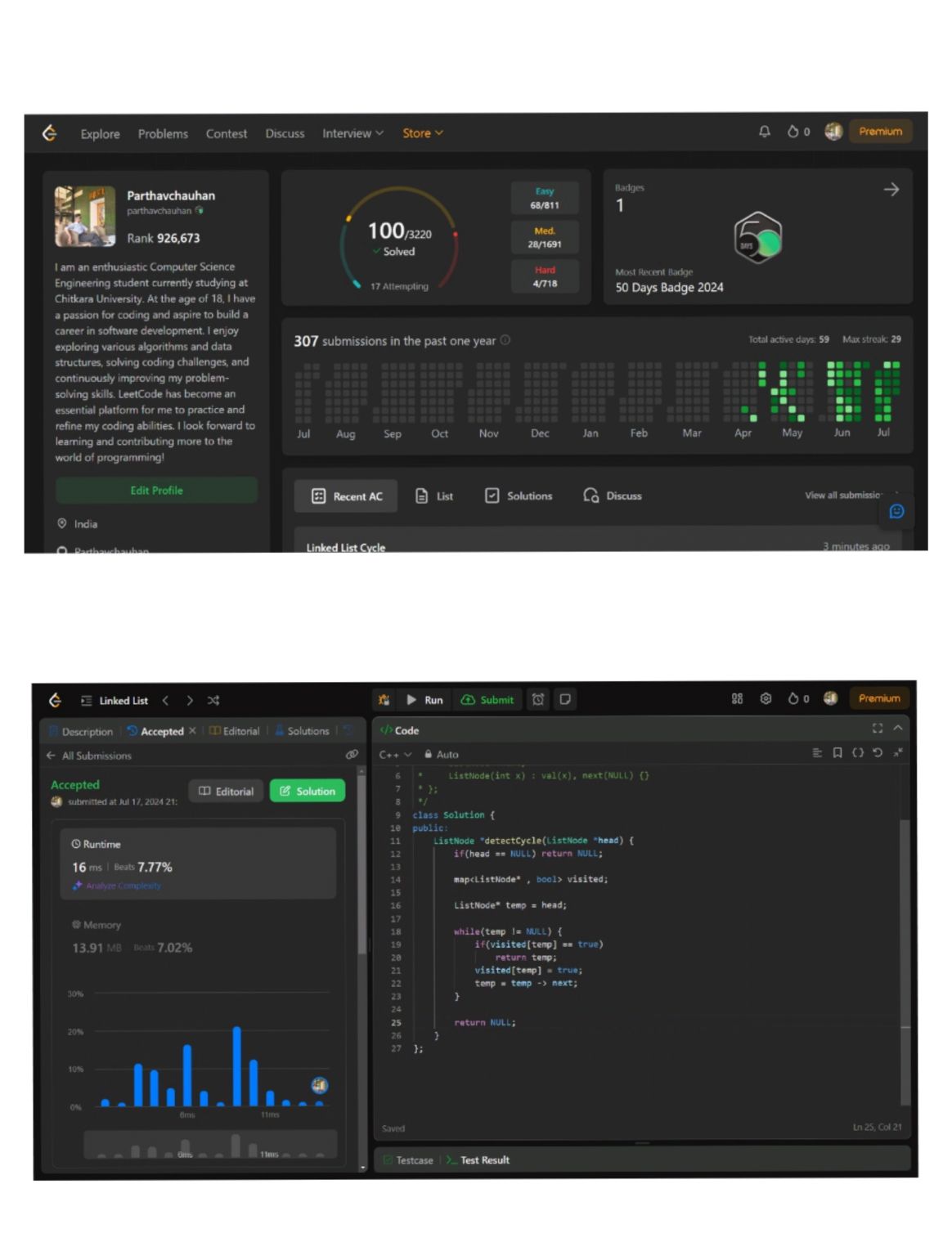 Parthav Chauhan on LinkedIn: #day54of100daysofcode #100daysofcode # ... Parthav Chauhan on LinkedIn: #day54of100daysofcode #100daysofcode # ...