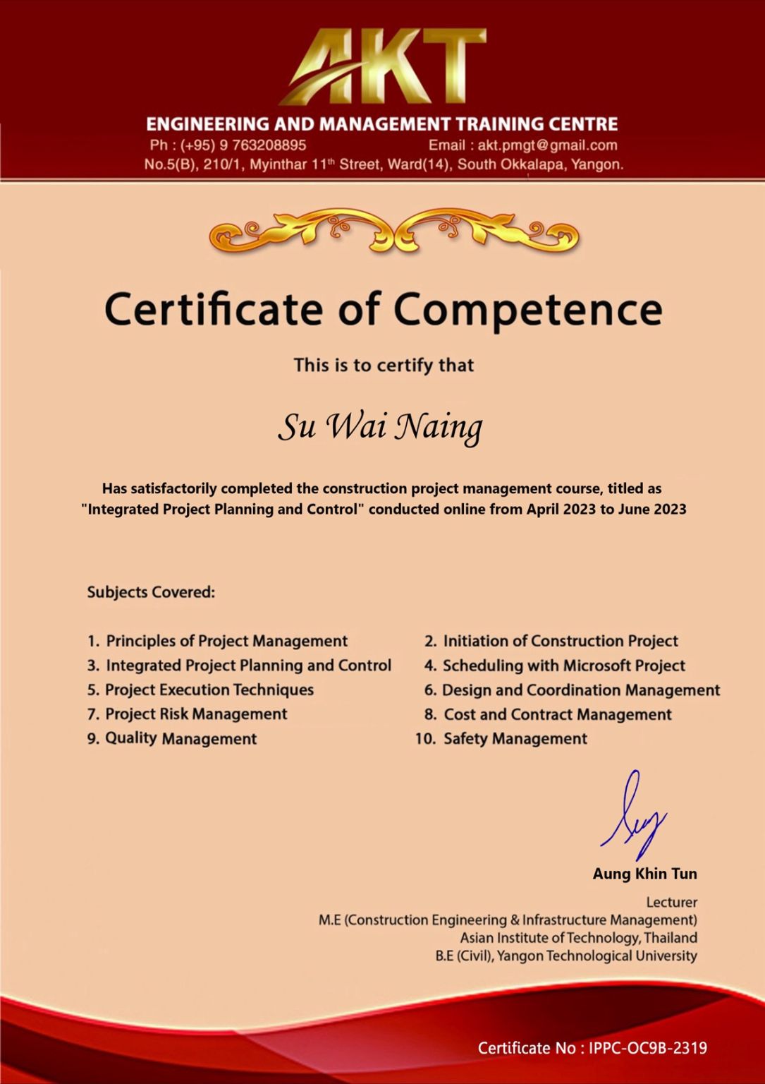 Su Wai Naing on LinkedIn: Proud to share my completion certificate for ... Su Wai Naing on LinkedIn: Proud to share my completion certificate for ...