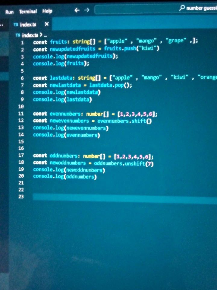 Neelam Ishaq on LinkedIn: #typescript #arrays #arraymethods #programming Neelam Ishaq on LinkedIn: #typescript #arrays #arraymethods #programming