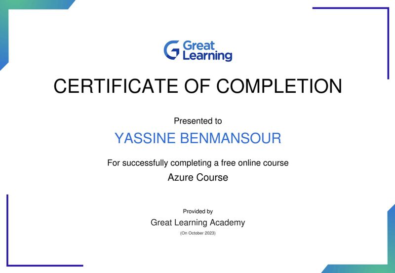 yassine benmansour on LinkedIn: #greatlearningacademy yassine benmansour on LinkedIn: #greatlearningacademy