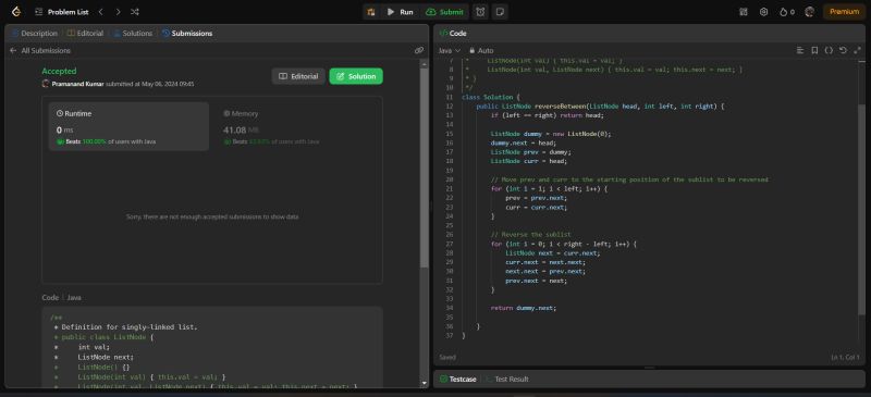 Pramanand Kumar on LinkedIn: #leetcode #java #dsa #linkedin #share #job ... Pramanand Kumar on LinkedIn: #leetcode #java #dsa #linkedin #share #job ...