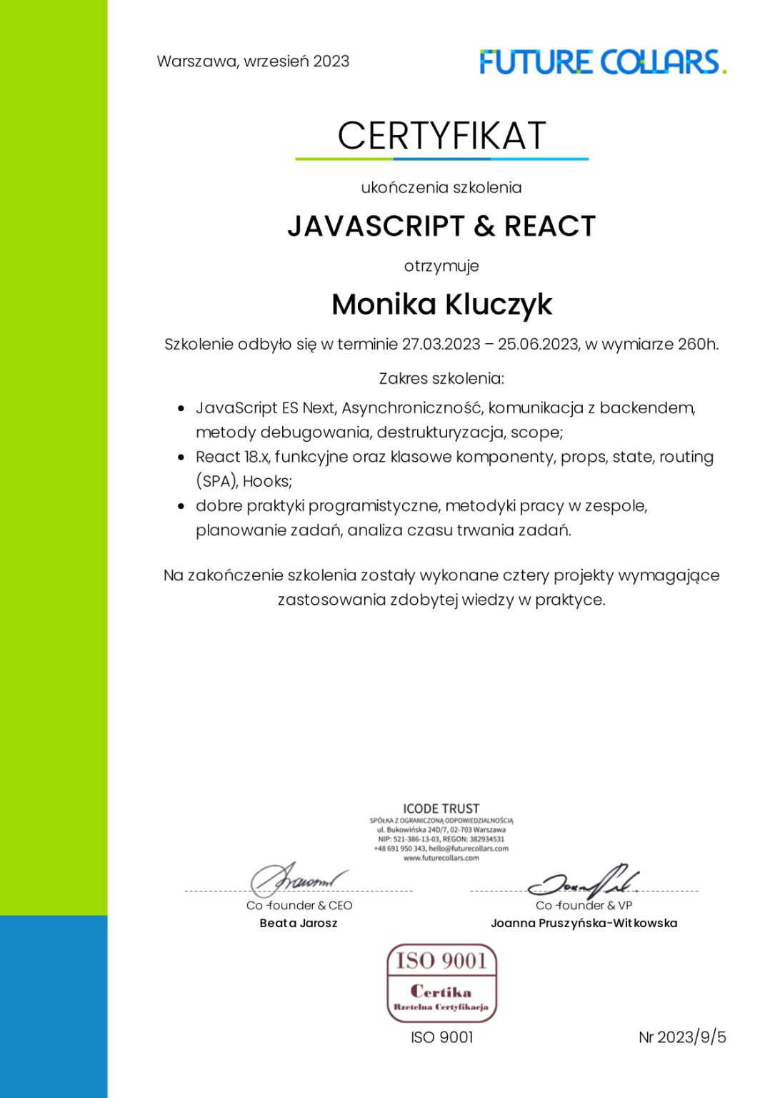 Monika Kluczyk na LinkedIn: #react #javascript #frontend #opentowork # ... Monika Kluczyk na LinkedIn: #react #javascript #frontend #opentowork # ...