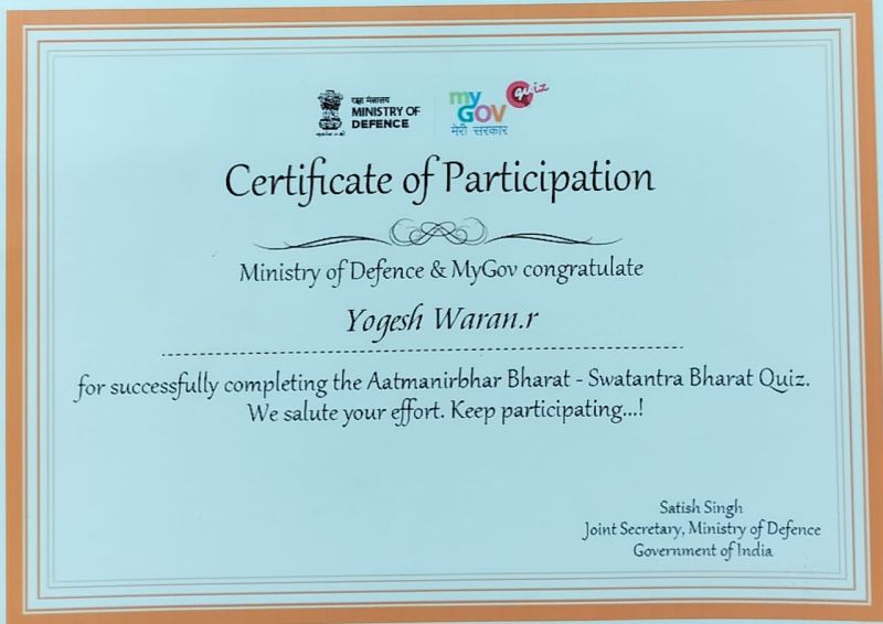 Yogeshwaran R on LinkedIn: #aatmanirbharbharat #swatantrabharat # ... Yogeshwaran R on LinkedIn: #aatmanirbharbharat #swatantrabharat # ...