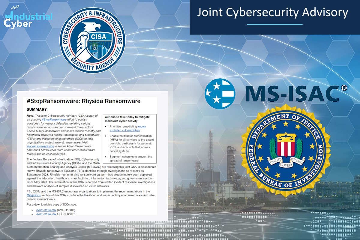 Industrial Cyber on LinkedIn: FBI, CISA, MS-ISAC release cybersecurity ... Industrial Cyber on LinkedIn: FBI, CISA, MS-ISAC release cybersecurity ...