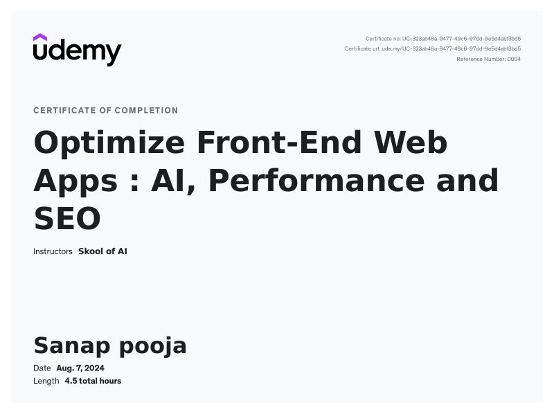Pooja Sanap on LinkedIn: Happy to Announce that I have completed the ... Pooja Sanap on LinkedIn: Happy to Announce that I have completed the ...