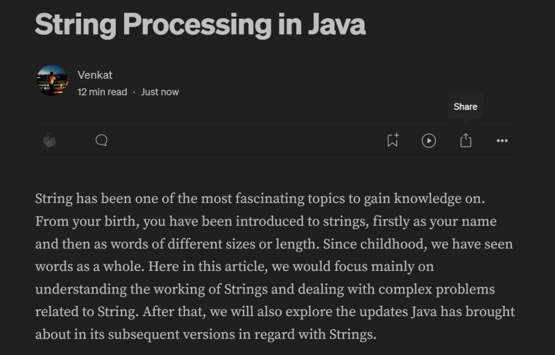 Javacommunity: Strings update summary | Krish Jaiswal posted on the ... Javacommunity: Strings update summary | Krish Jaiswal posted on the ...