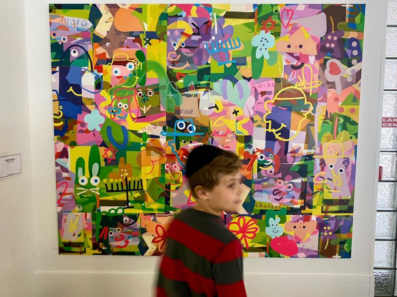 Noah Samuel Lubin on LinkedIn: My son checking out a new painting I did Noah Samuel Lubin on LinkedIn: My son checking out a new painting I did