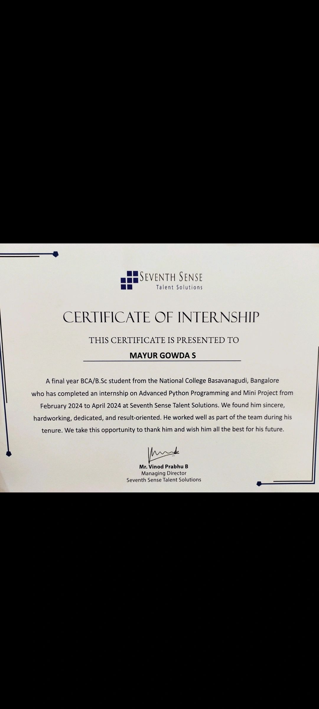 Mayur Gowda on LinkedIn: Have been completed Advanced Python ... Mayur Gowda on LinkedIn: Have been completed Advanced Python ...