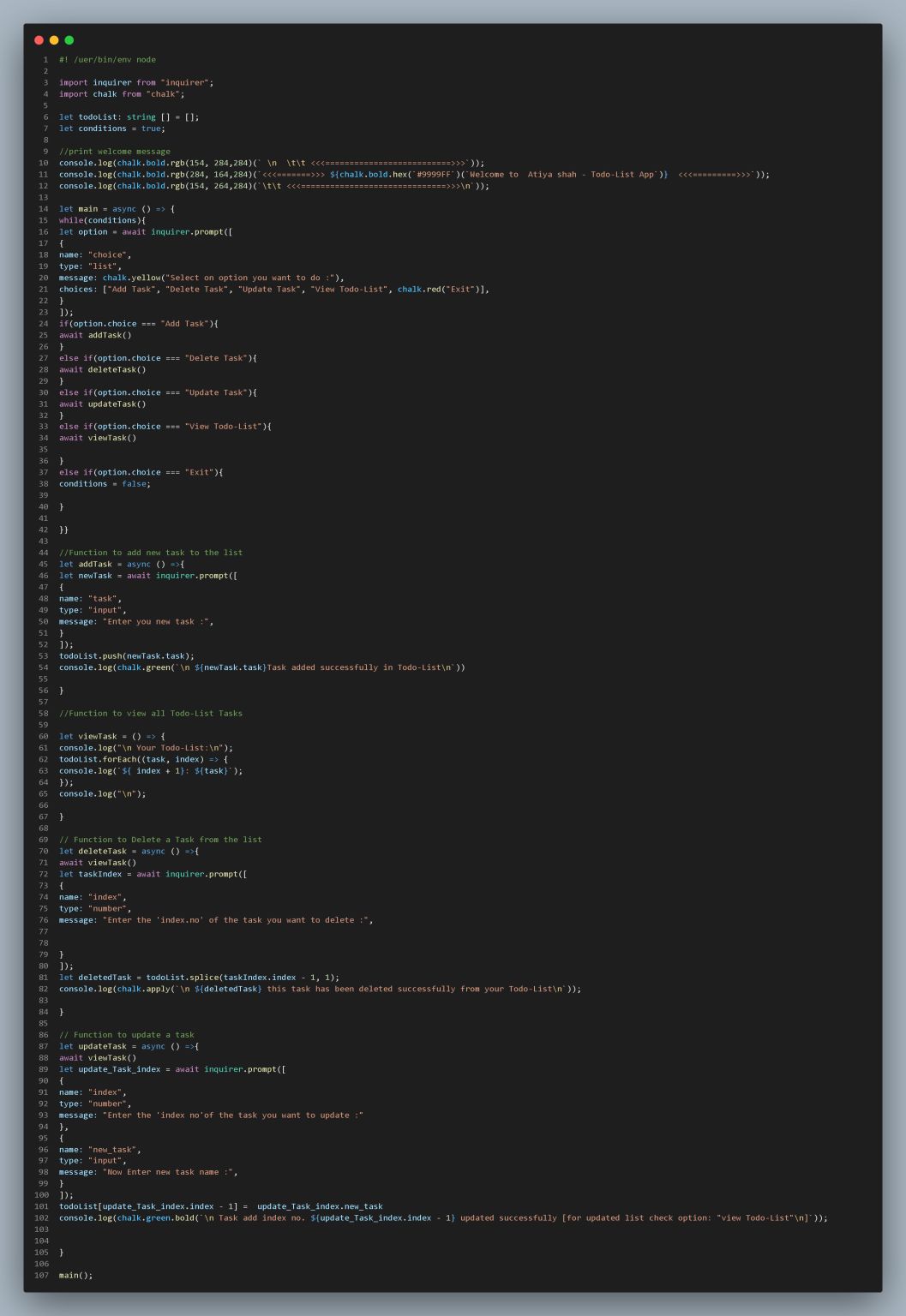 Atiya Shah on LinkedIn: #nodejs #javascript #coding #cli #developer # ... Atiya Shah on LinkedIn: #nodejs #javascript #coding #cli #developer # ...