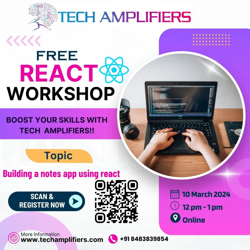 Tech Amplifiers on LinkedIn: #react #reactworkshop #learnreact # ... Tech Amplifiers on LinkedIn: #react #reactworkshop #learnreact # ...