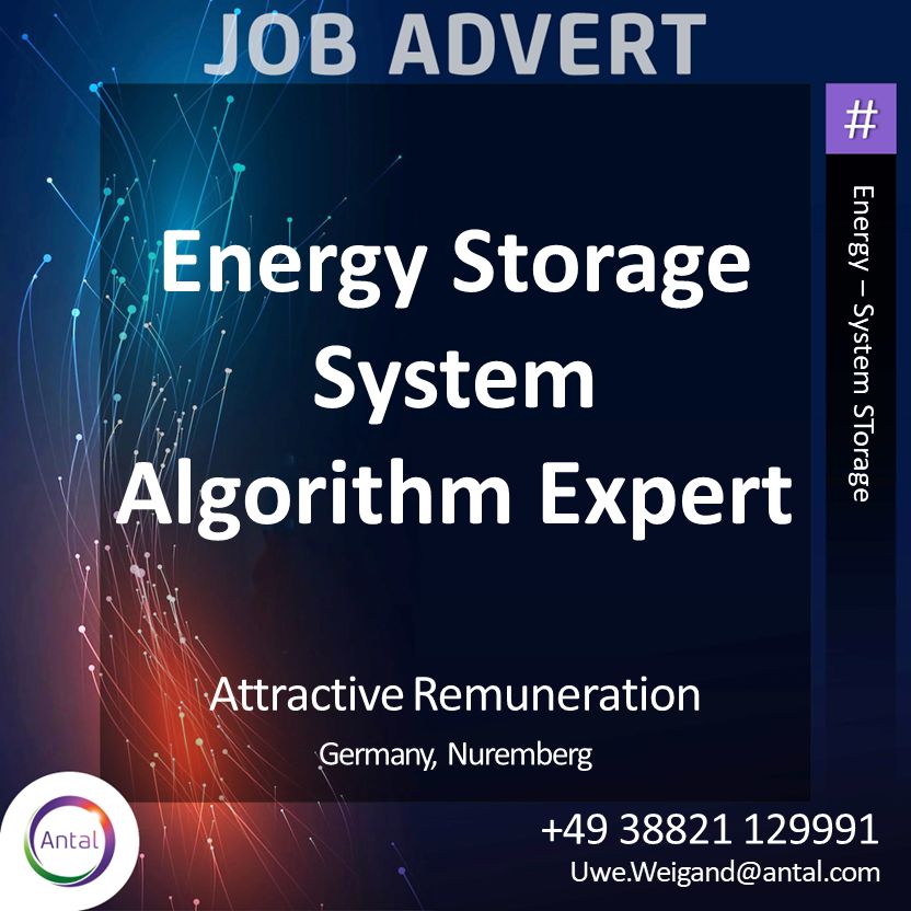 Antal International on LinkedIn: Job - Energy Storage System Algorithm ... Antal International on LinkedIn: Job - Energy Storage System Algorithm ...