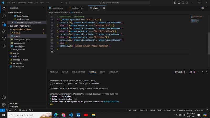 Building a CLI Calculator with TypeScript | Sheharyar Khan posted on ... Building a CLI Calculator with TypeScript | Sheharyar Khan posted on ...
