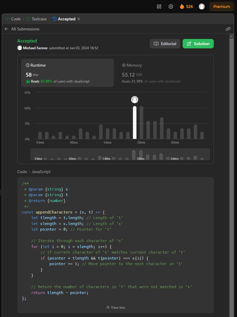 Michael Farmer on LinkedIn: Day 526 of Daily LeetCode | 2486. Append ... Michael Farmer on LinkedIn: Day 526 of Daily LeetCode | 2486. Append ...
