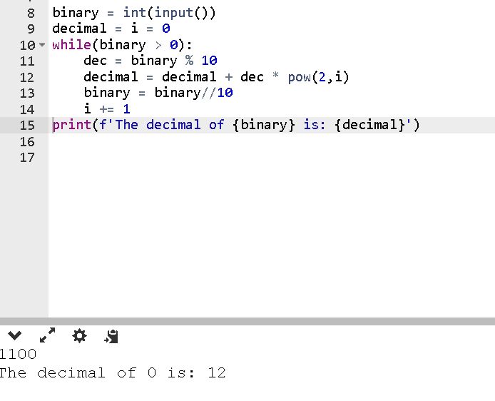 Manju Bashini on LinkedIn: #python #binarytodecimal #algorithm # ... Manju Bashini on LinkedIn: #python #binarytodecimal #algorithm # ...