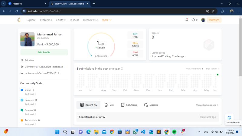 Muhammad Farhan on LinkedIn: #codingjourney #leetcode #icodeguru # ... Muhammad Farhan on LinkedIn: #codingjourney #leetcode #icodeguru # ...