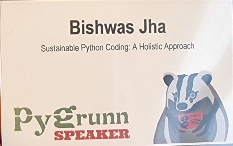 Bishwas jha on LinkedIn: #pygrunn Bishwas jha on LinkedIn: #pygrunn