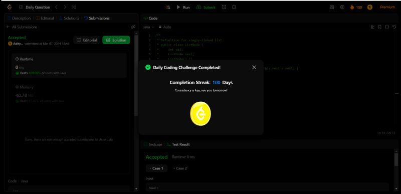 ADITYA SHARMA on LinkedIn: #leetcode #100daysofcode #codingjourney # ... ADITYA SHARMA on LinkedIn: #leetcode #100daysofcode #codingjourney # ...