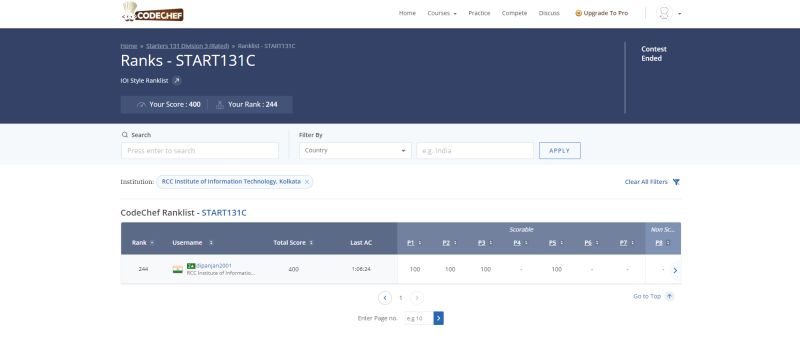 Dipanjan Das on LinkedIn: #coding #codechef #contest #codingcontest # ... Dipanjan Das on LinkedIn: #coding #codechef #contest #codingcontest # ...