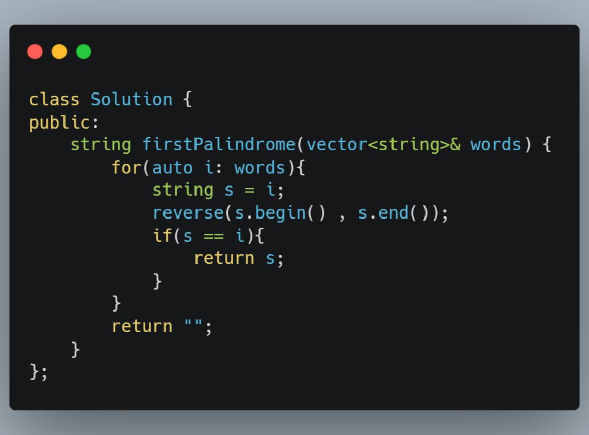Nirdosh Kushwaha on LinkedIn: LeetCode : Find first Palindromic String ... Nirdosh Kushwaha on LinkedIn: LeetCode : Find first Palindromic String ...