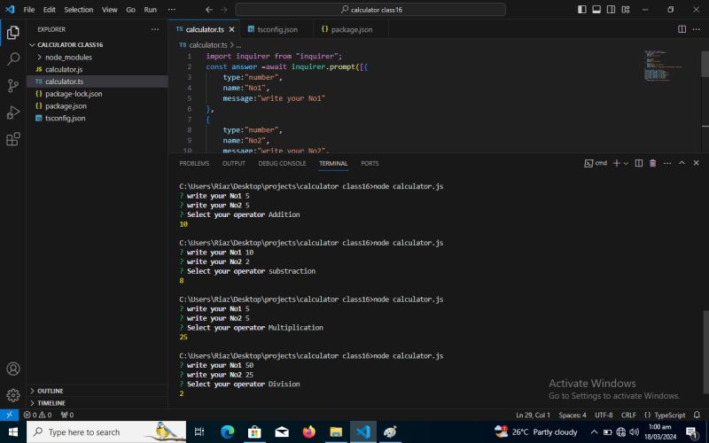 Riaz Ahmed Zaur on LinkedIn: #coding #npm #calculator Riaz Ahmed Zaur on LinkedIn: #coding #npm #calculator