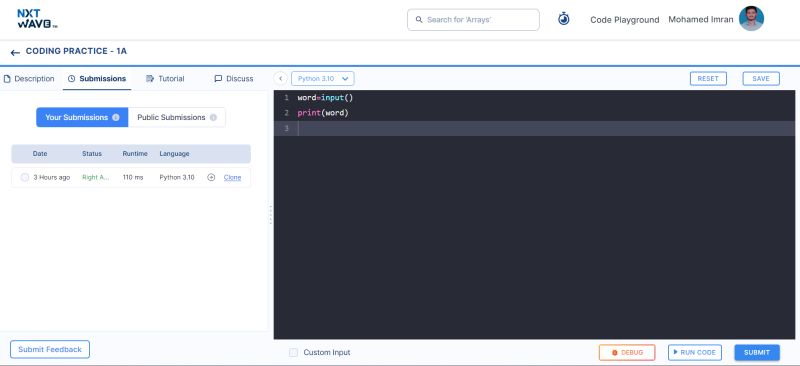 Mohamed Imran on LinkedIn: #nxtwave #30daysofcode #ccbp #python Mohamed Imran on LinkedIn: #nxtwave #30daysofcode #ccbp #python