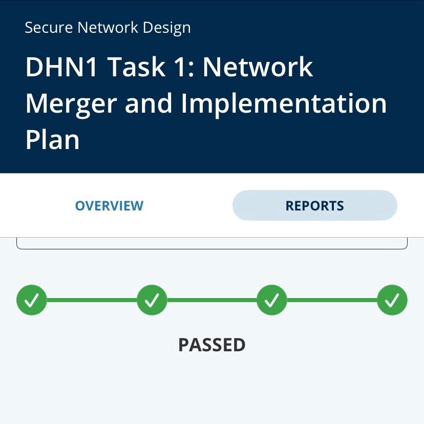 Nathaniel G. on LinkedIn: Just completed D482 - Secure Network Design 5 ... Nathaniel G. on LinkedIn: Just completed D482 - Secure Network Design 5 ...