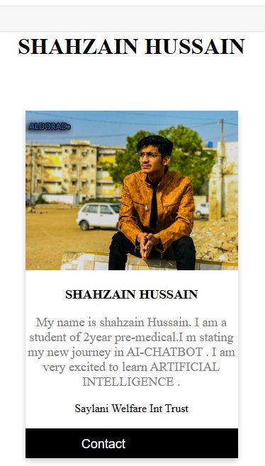 SHAHZAIN HUSSAIN on LinkedIn: @SYLANI WELFARE SMIT @SIR HAMMAD SHAIKH SHAHZAIN HUSSAIN on LinkedIn: @SYLANI WELFARE SMIT @SIR HAMMAD SHAIKH