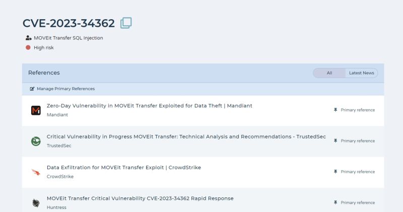 Pulsedive Threat Intelligence on LinkedIn: cve-2023-34362 - Pulsedive Pulsedive Threat Intelligence on LinkedIn: cve-2023-34362 - Pulsedive