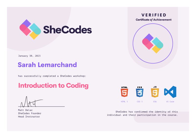 Sarah Lemarchand on LinkedIn: #training #coding #css #javascript #html ... Sarah Lemarchand on LinkedIn: #training #coding #css #javascript #html ...
