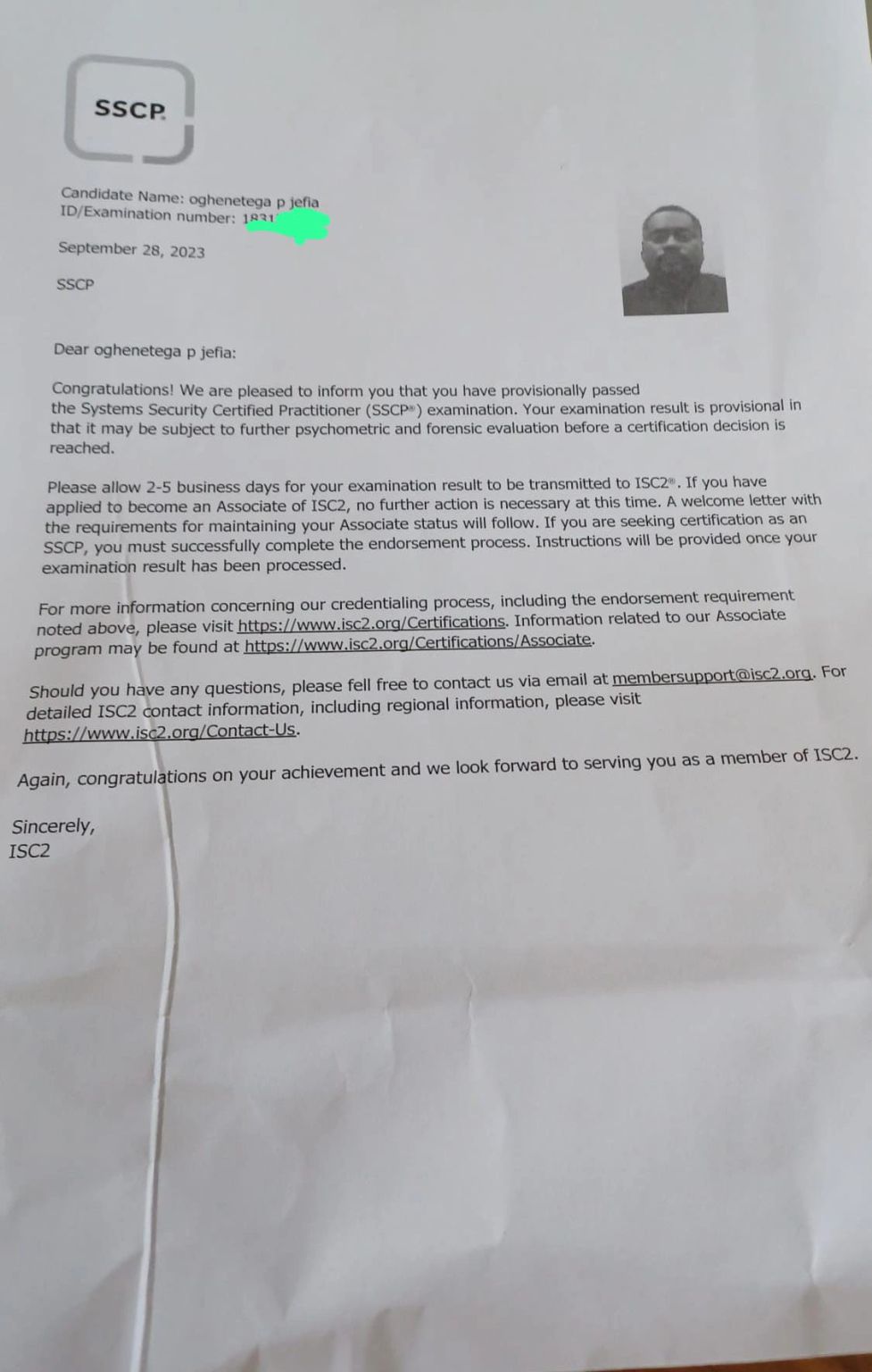 Tega Jefia on LinkedIn: Provisionally passed Tega Jefia on LinkedIn: Provisionally passed