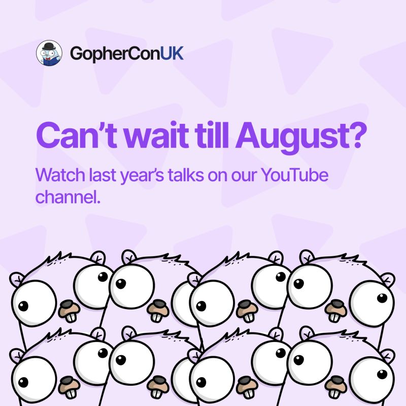 GopherCon UK on LinkedIn: #gopherconuk24 #gopherconuk #golang # ... GopherCon UK on LinkedIn: #gopherconuk24 #gopherconuk #golang # ...