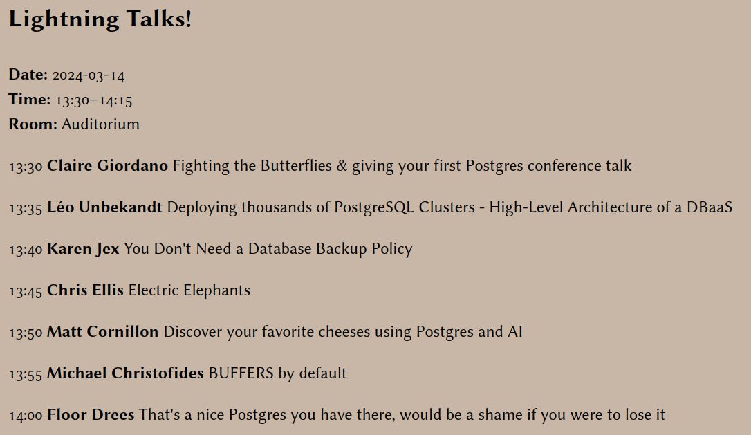 Karen Jex on LinkedIn: #pgday #postgres #postgresql Karen Jex on LinkedIn: #pgday #postgres #postgresql