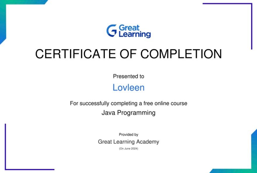 Lovleen Bansal on LinkedIn: #java #programming #greatlearning # ... Lovleen Bansal on LinkedIn: #java #programming #greatlearning # ...