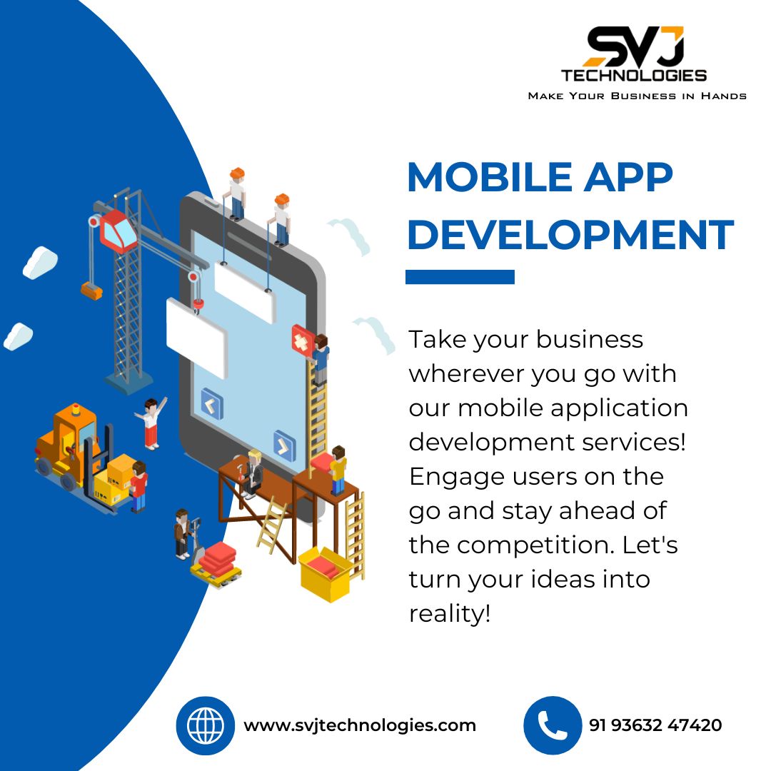 SVJ Technologies on LinkedIn: Mobile App Development.. 📱 SVJ Technologies on LinkedIn: Mobile App Development.. 📱