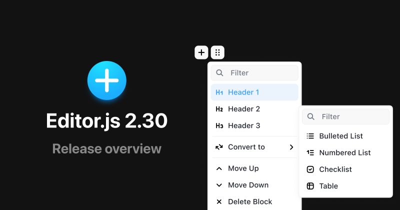CodeX on LinkedIn: Editor.js 2.30: Inline Toolbar, Placeholders, API CodeX on LinkedIn: Editor.js 2.30: Inline Toolbar, Placeholders, API